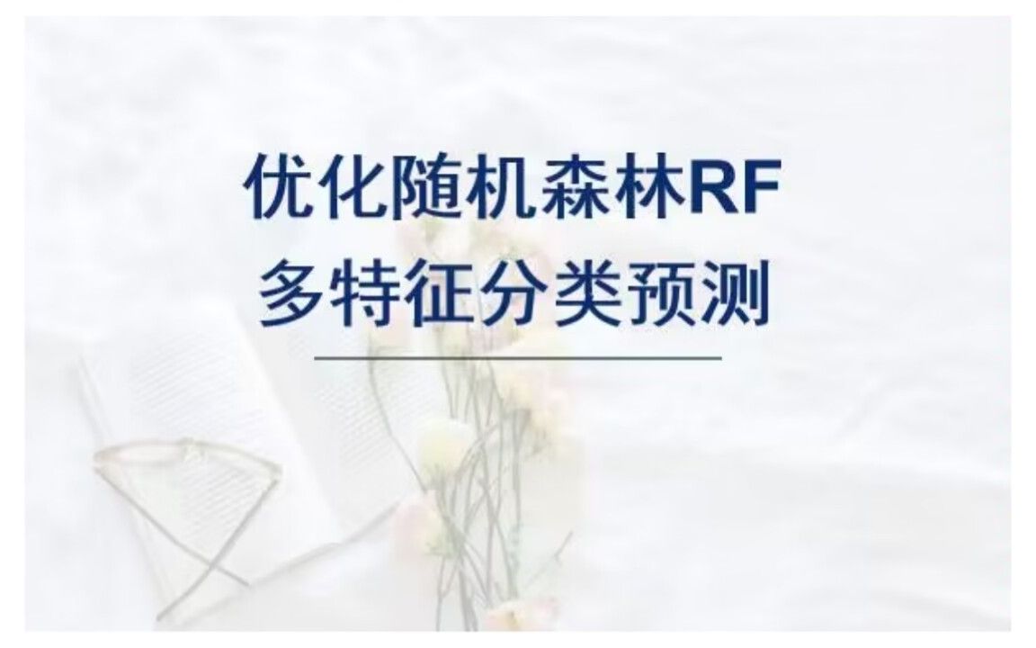 人工蜂群算法(ABC)优化随机森林(RF)的分类预测,ABC-RF分类预测...