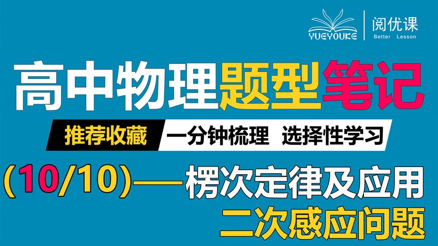 楞次定律及应用(十)-二次感应问题
