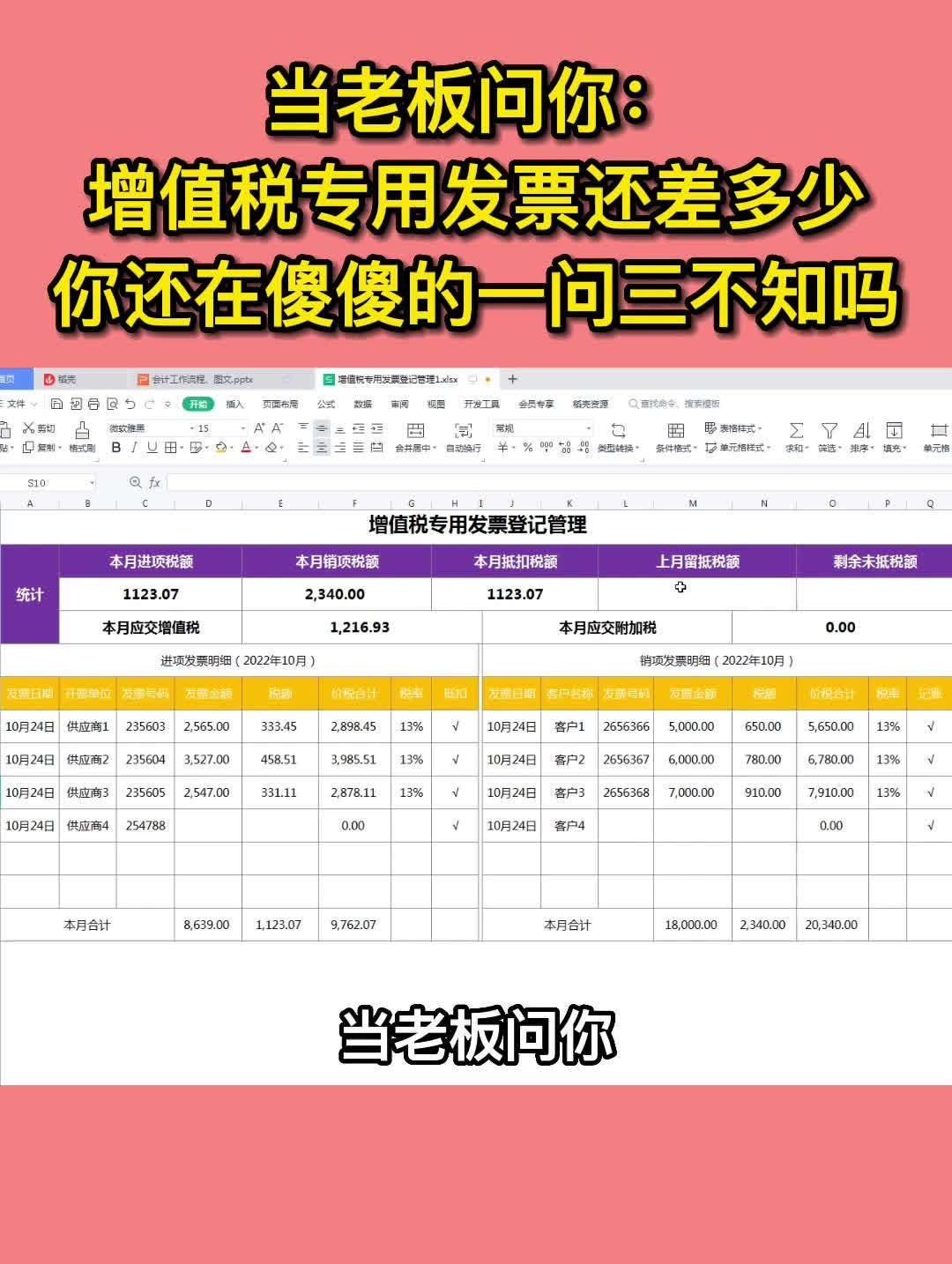 当老板问你:增值税专用发票还差多少,你还在傻傻的一问三不知吗