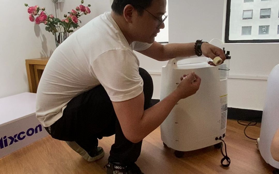 43氧健康医用制氧机维护保养!菲利斯康氧气机实体店工作日常!