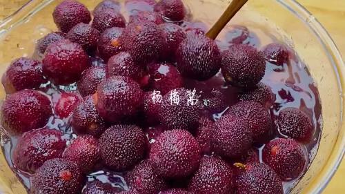 自制无添加的杨梅果酱宝宝也能吃内含快速去核小窍门