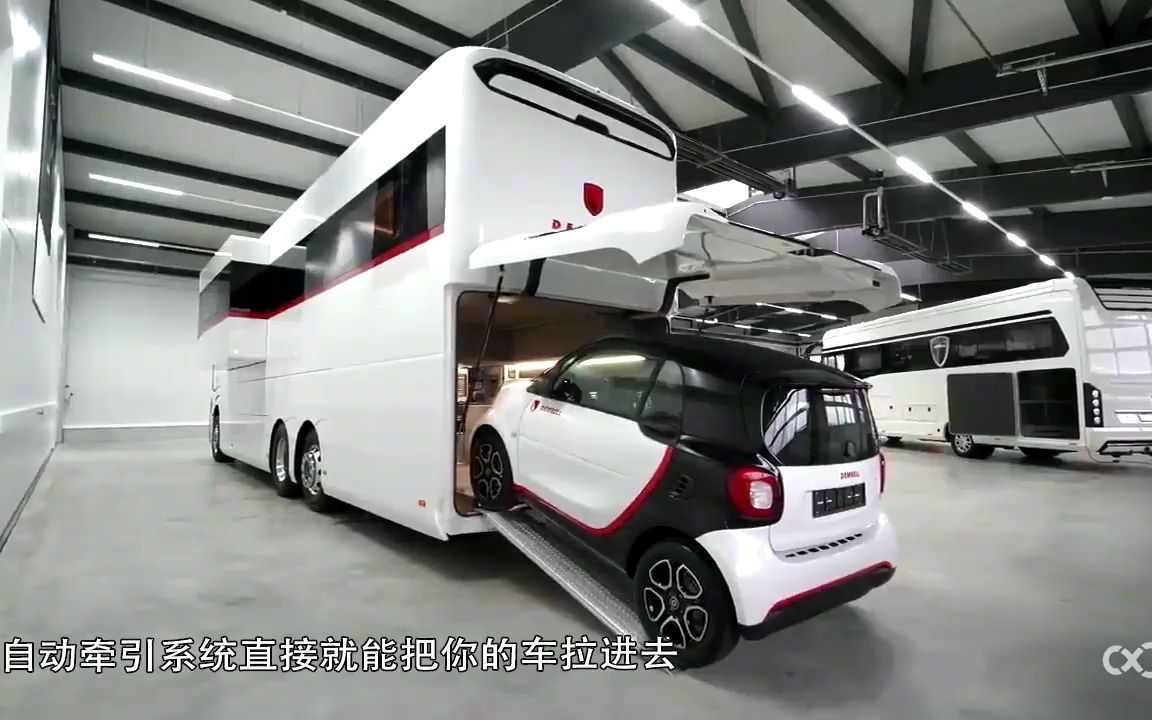 售价800万的德国大型房车,自带小车库,内部配置太豪华