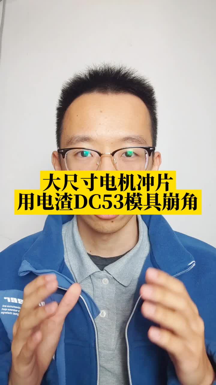 冲压大直径电机冲片硅钢片模具用DC53窄边崩角,试试电渣锻打DC53