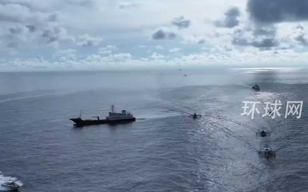 美菲飞机船只侵扰黄岩岛,现场视频证据来了
