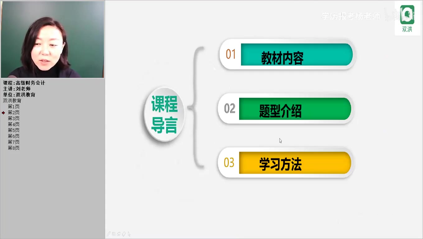 自考会计学本科《高级财务会计》课程讲解