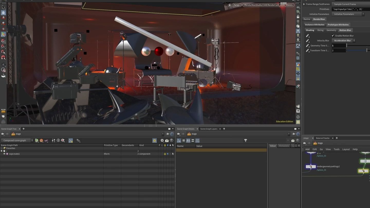 Houdini Solaris与RenderMan高质量渲染与流程优化视频教程5