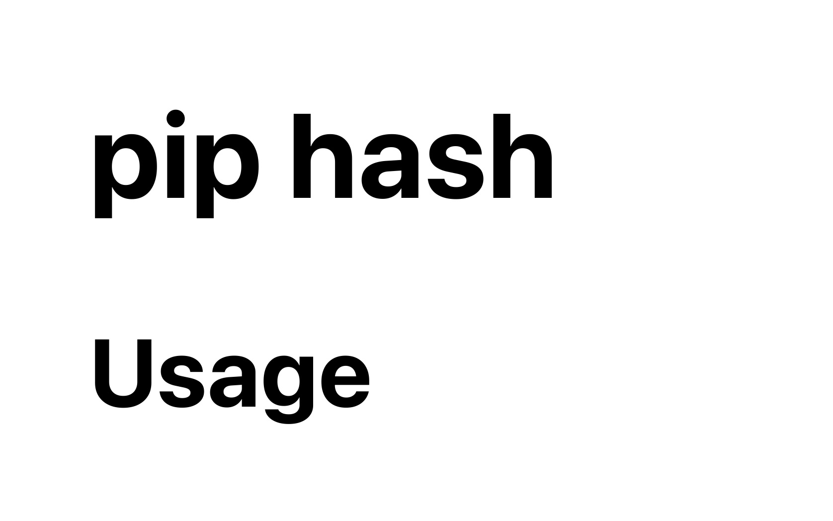 python工具分享-pip_hash