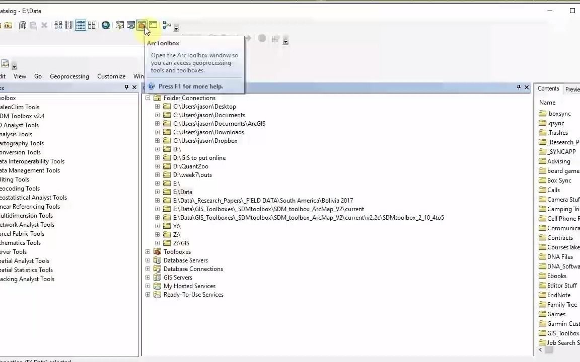SDMtoolboxVideoGuide(实用的ArcGIS工具包)