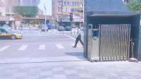 北京华盾峻达不锈钢电动伸缩门 投入通州区中国人寿公司支行使用 ...