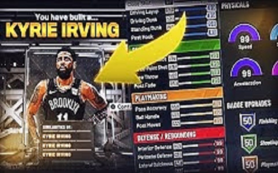 【NBA2K20】球星向建模之凯里·欧文