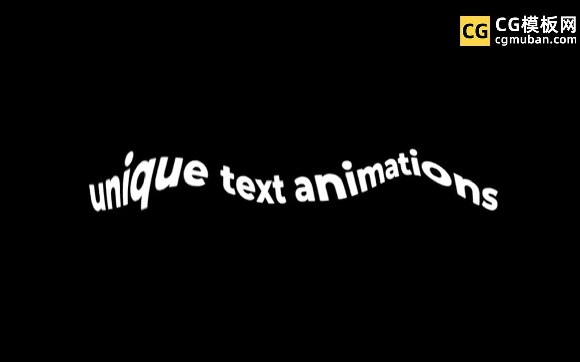 PR文字特效 8个扭曲淡入淡出标题文字文本动画Premiere预设免费下载
