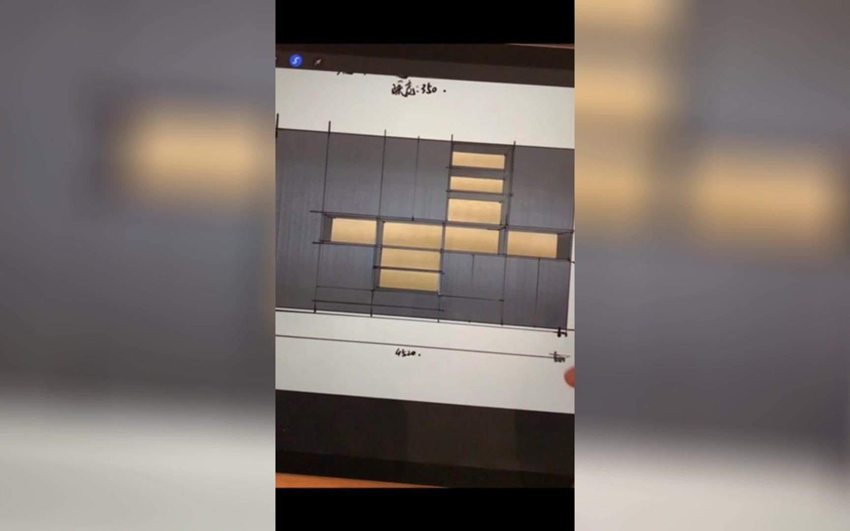 ...分钟快速出图#iPad手绘#室内设计#全屋定制#绘画过程#定制家具厂家