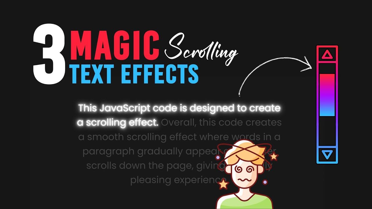使用 CSS 和 Javascript 制作 3 种神奇的文字滚动动画效果