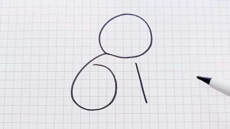 用这几个数字开头画小猫,后面就很简单了