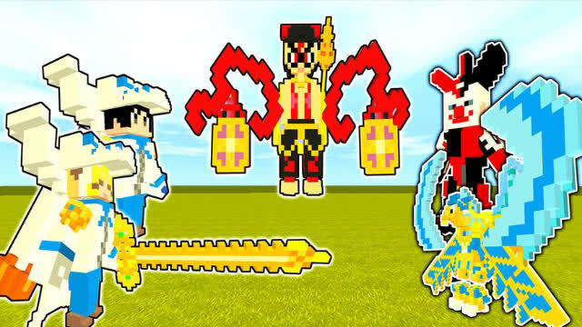 【木鱼】迷你世界粉丝自制地图,动漫幸运方块大乱斗