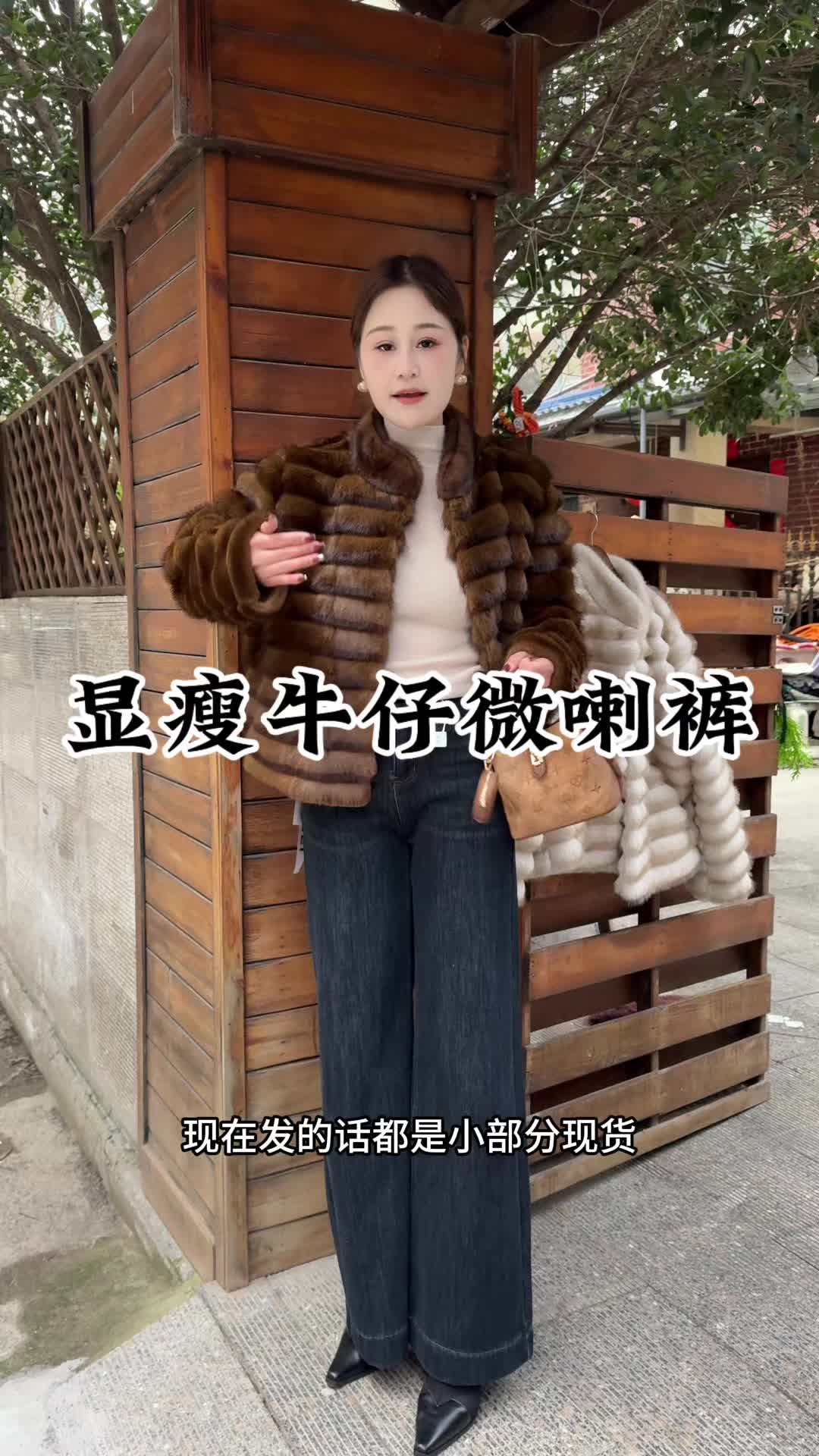 复合绒韩系显瘦牛仔裤,只有裤型没有腿型,强烈推荐