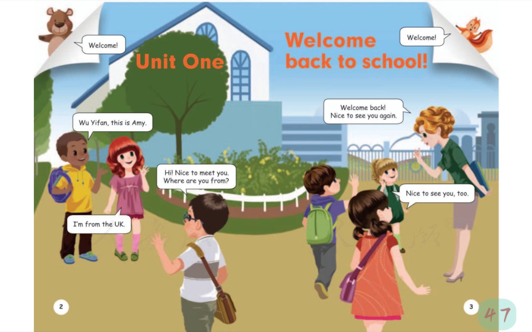 PEP英语小学三年级下册第一单元课文朗读.A