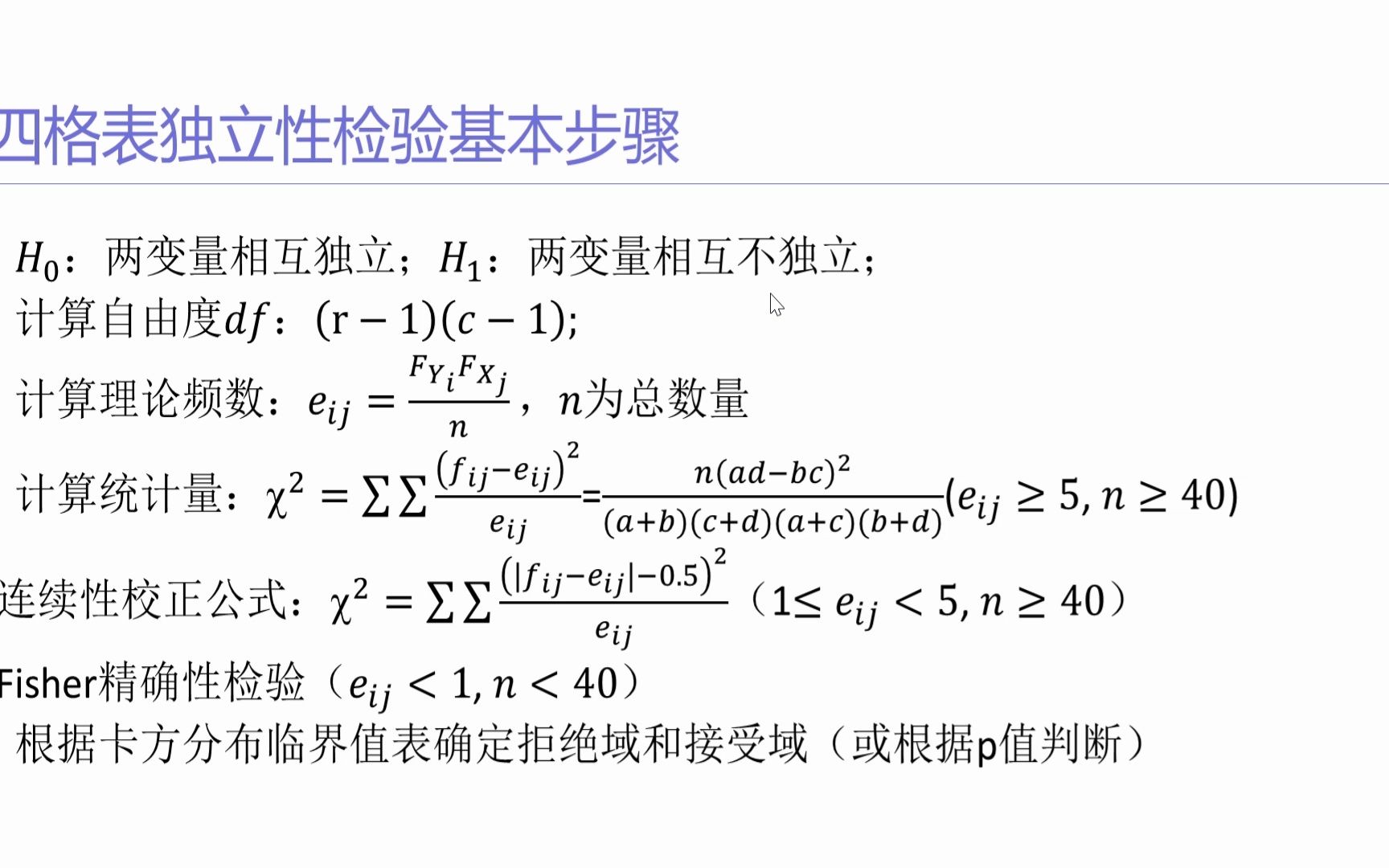 SPSS‖卡方检验-卡方独立性检验之四格表资料