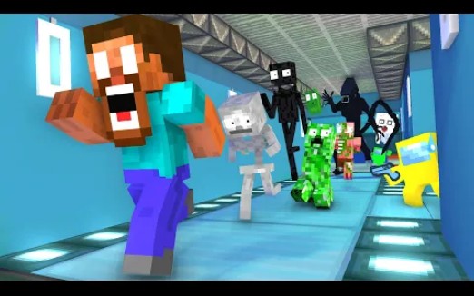 ...us Part 3 Alien Impostor Apocalypse Attack Escape丨我的世界动画