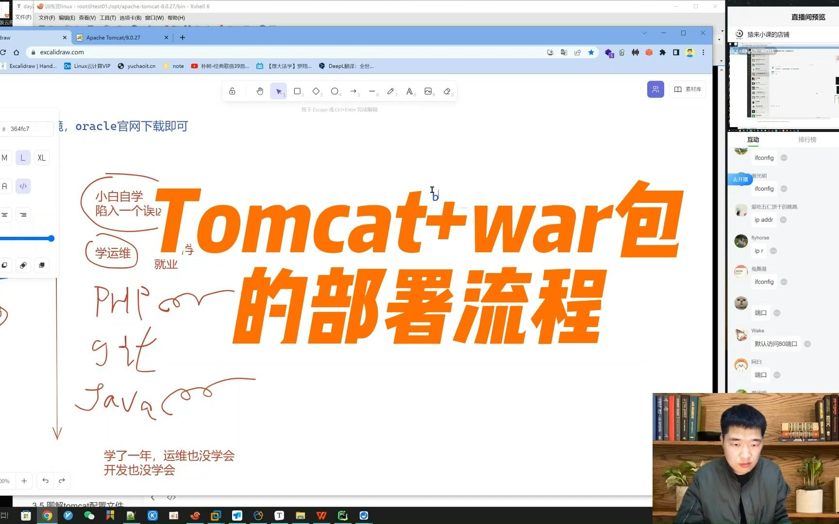 Tomcat+war包的部署流程