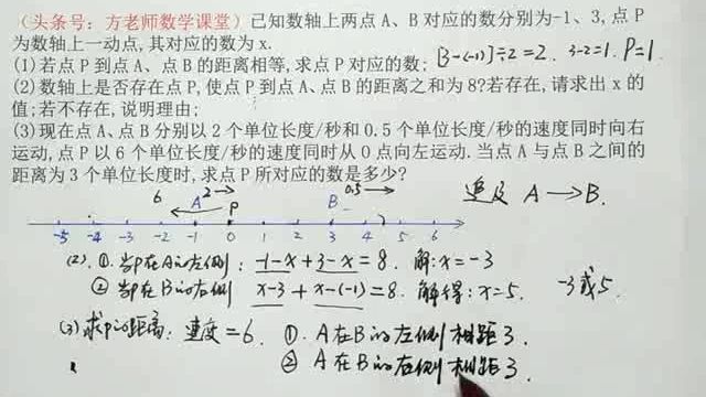 初中数学:线段的动点问题有诀窍,转化成行程问题超级简单,套路
