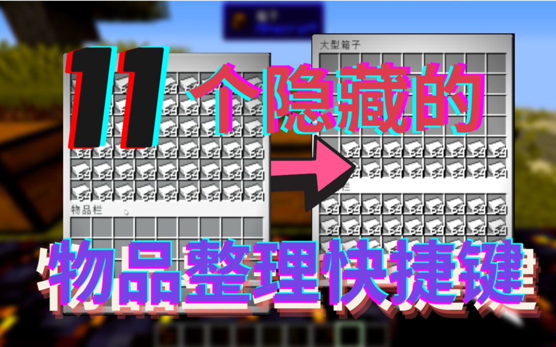 11个游戏不告诉你的物品栏快捷键【MC冷知识科普】