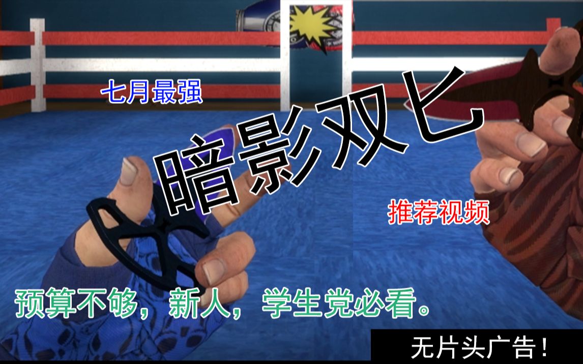 无广告!CSGO刀购买指南!七月学生党必看买刀视频·暗影双匕篇~