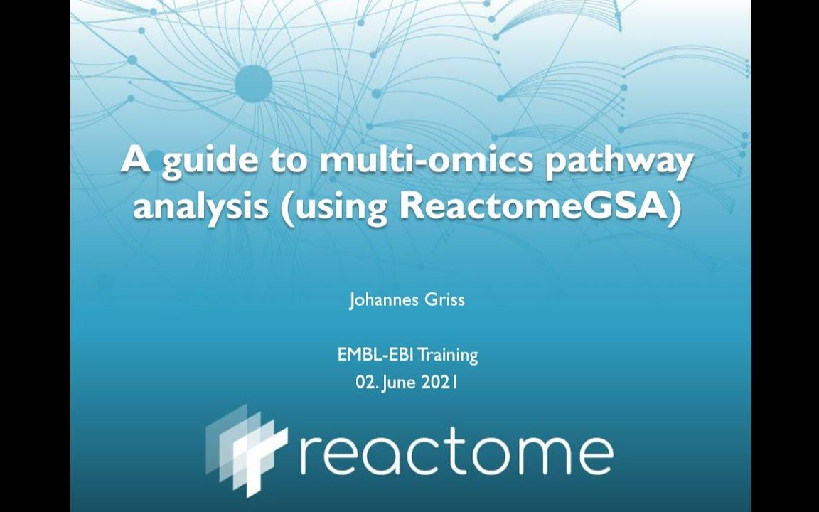ReactomeGSA -多组学比较通路分析