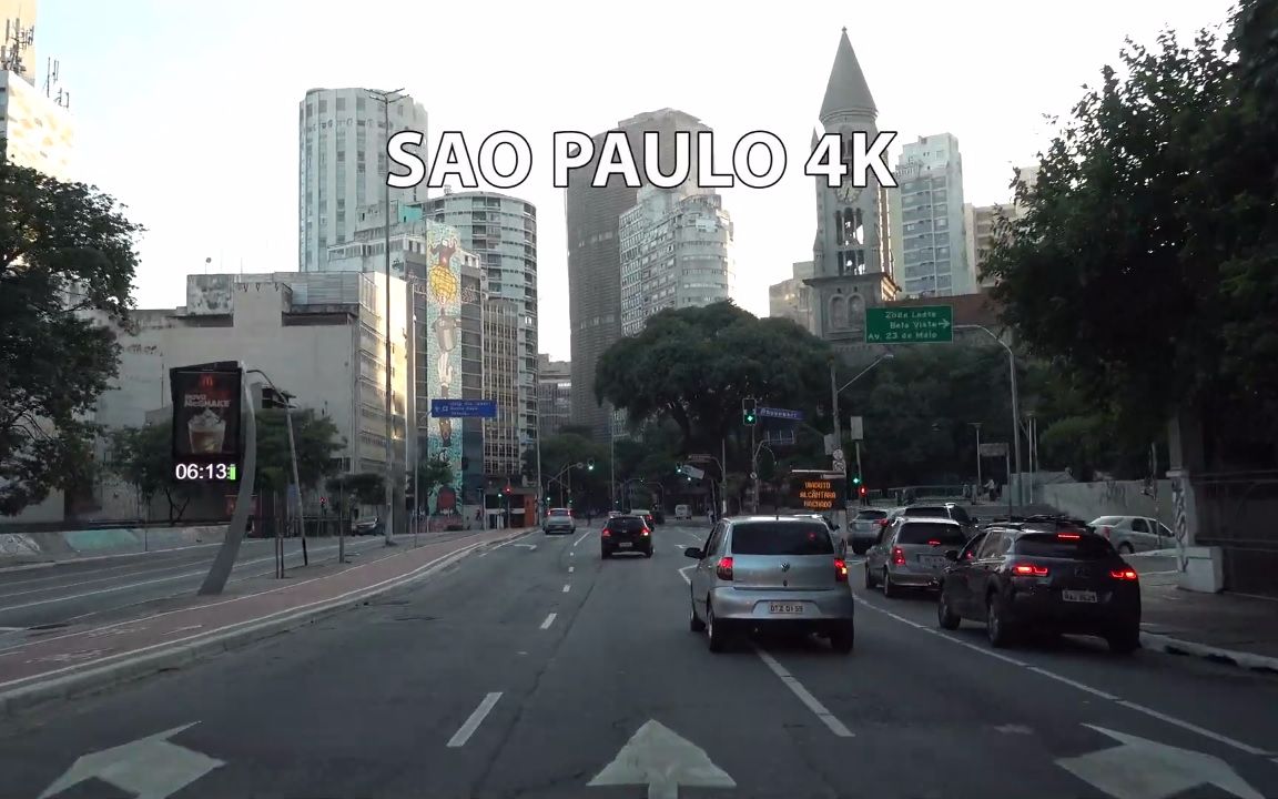 【超清巴西】第一视角 巴西圣保罗城市街景 part 1 2020.2