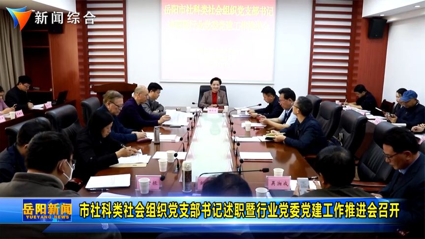 市社科类社会组织党支部书记述职暨行业党委党建工作推进会召开