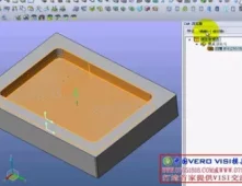 VISI 19数控CNC编程2D平面凹槽铣