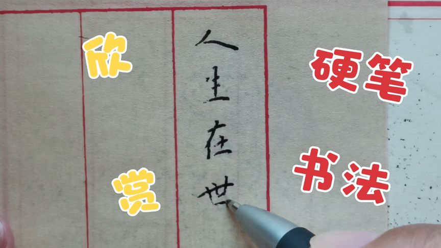 欣赏与众不同的硬笔书法