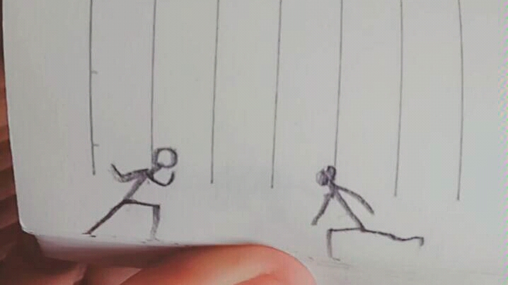 【手翻画】火柴人——打出粒子,刀法,瞬移