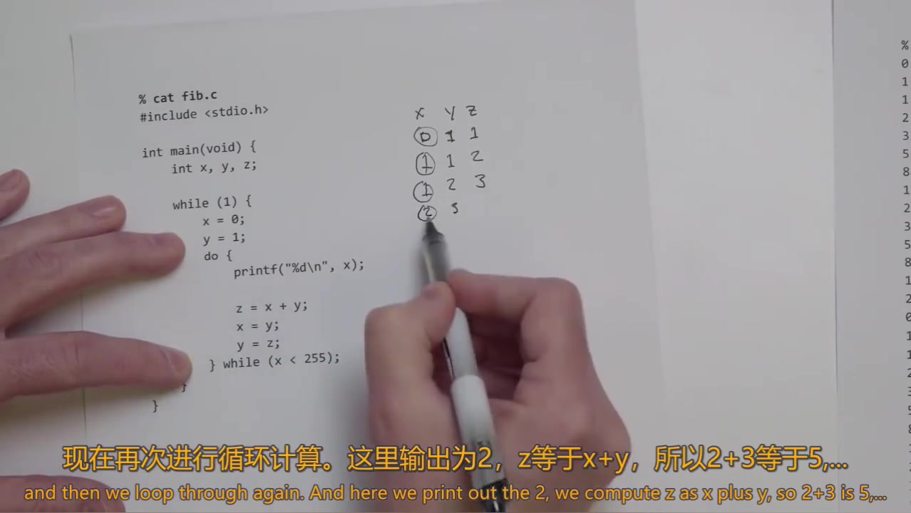 【油管上百万播放量】比较C语言和机器语言