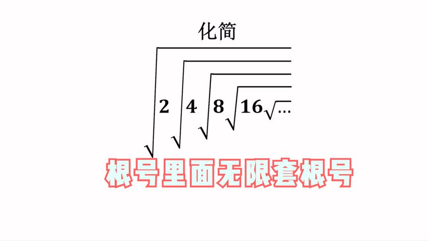 根号里面无限套根号最后化简出来居然是个整数!
