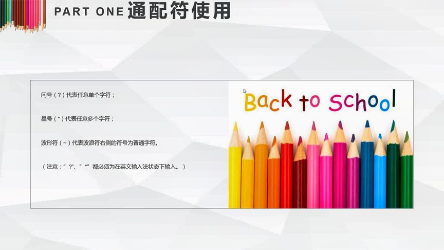 办公必会EXCEL通配符的使用案例技巧