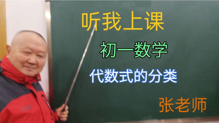 初一数学,代数式的分类。