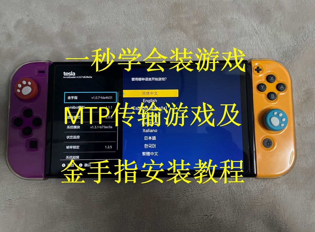 Switch双系统数据线安装游戏以及金手指安装