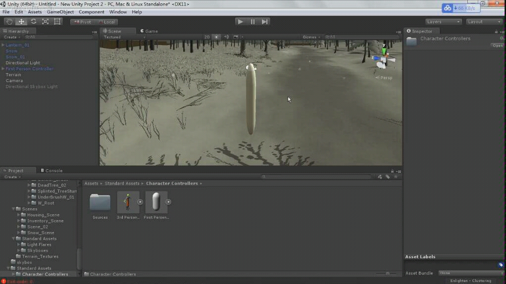 unity3d 5天萌新试做的视频