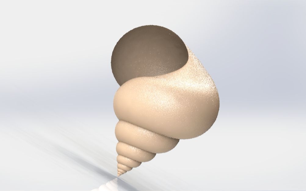 SolidWorks实例绘制,大海螺,绘制方法不难,步骤有点儿多