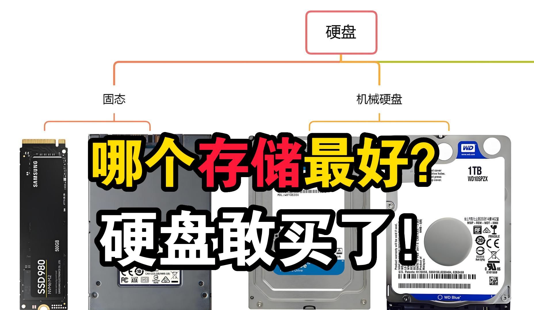 哪种存储最好?电脑硬盘终于敢买了!机械硬盘、固态硬盘,机械师笔记本