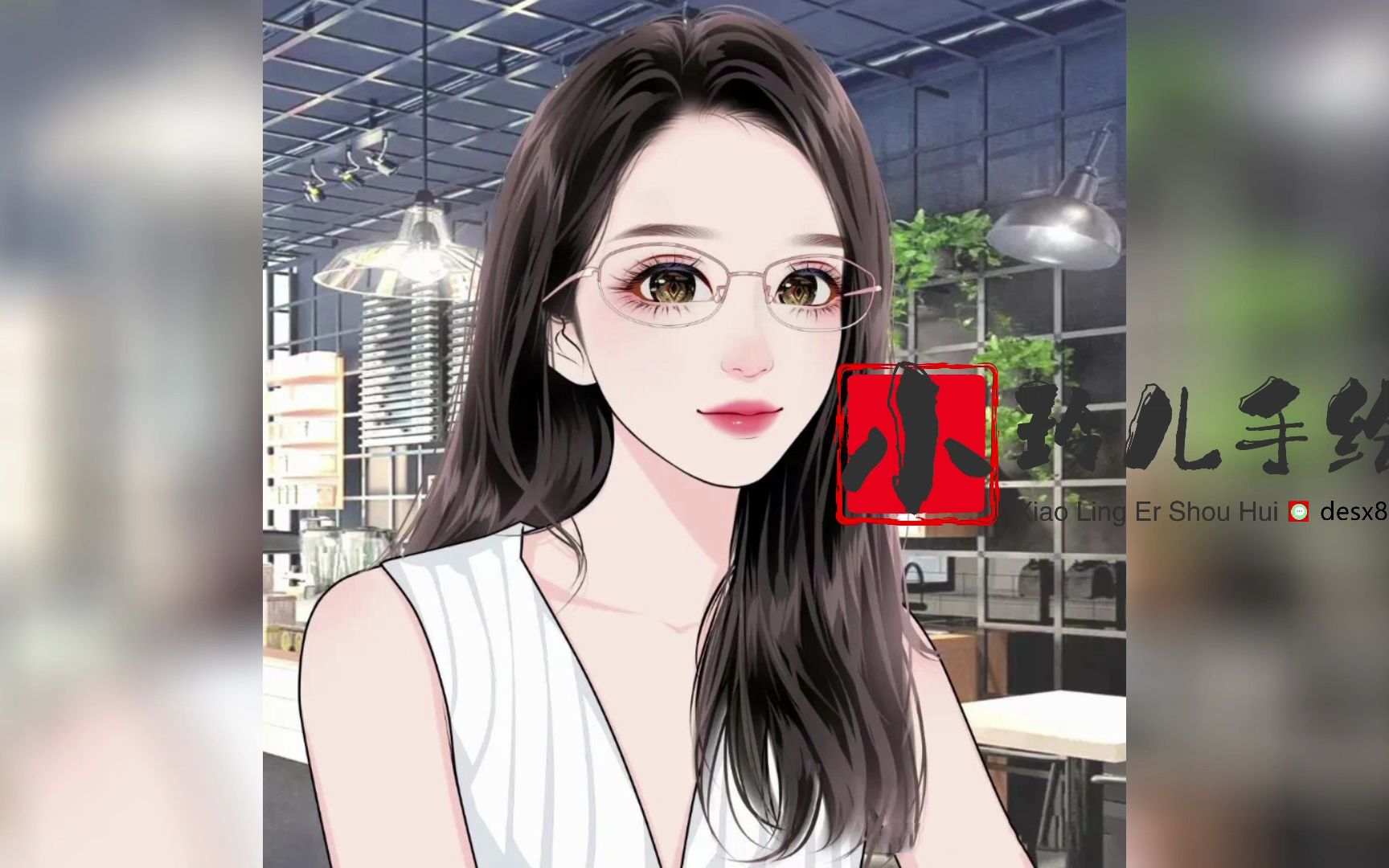 好看的动漫图片女头像 女生好看的头像 小玲儿手绘头像