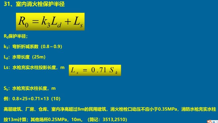31室内消火栓保护半径