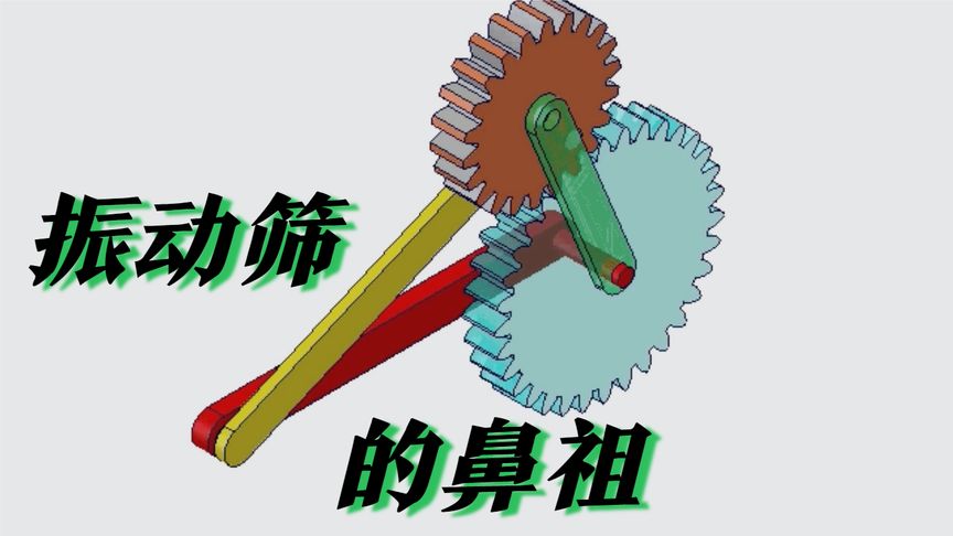 振动筛的简化模型,也可以用作机械臂的往复运动!