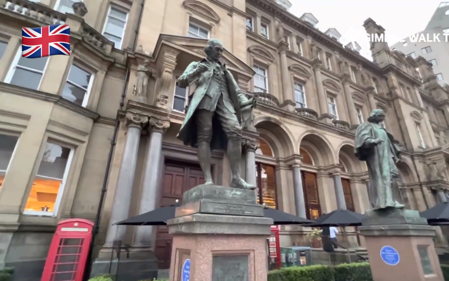 漫步英国-利兹市 利兹市中心的日落漫步2021.11 [1080P高清视频]