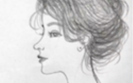 教你秒画美女侧脸