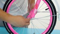 飞鸽折叠儿童自行车全套安装视频