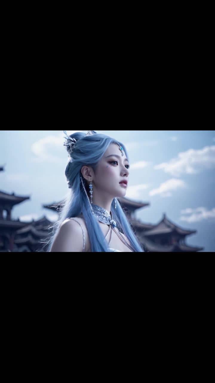 颜值:古装影视氛围 AI 合成视频#古风