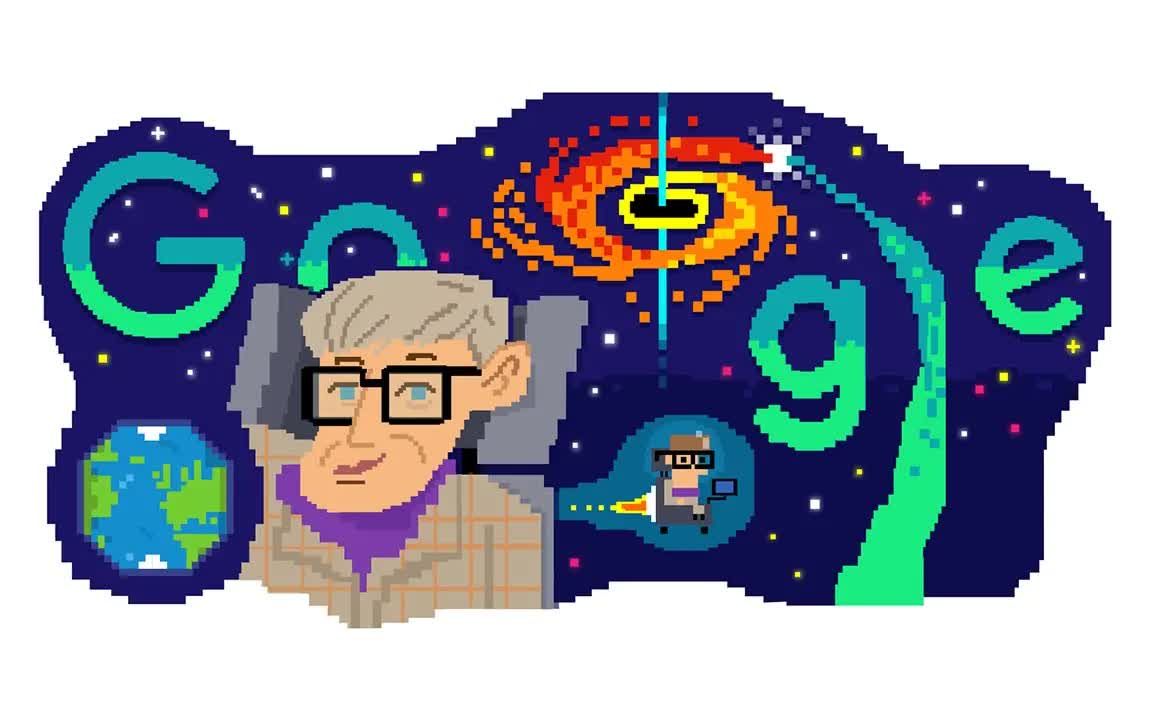 【动画短片】【CC中字】(谷歌涂鸦GoogleDoodles)史蒂芬·霍金80岁...