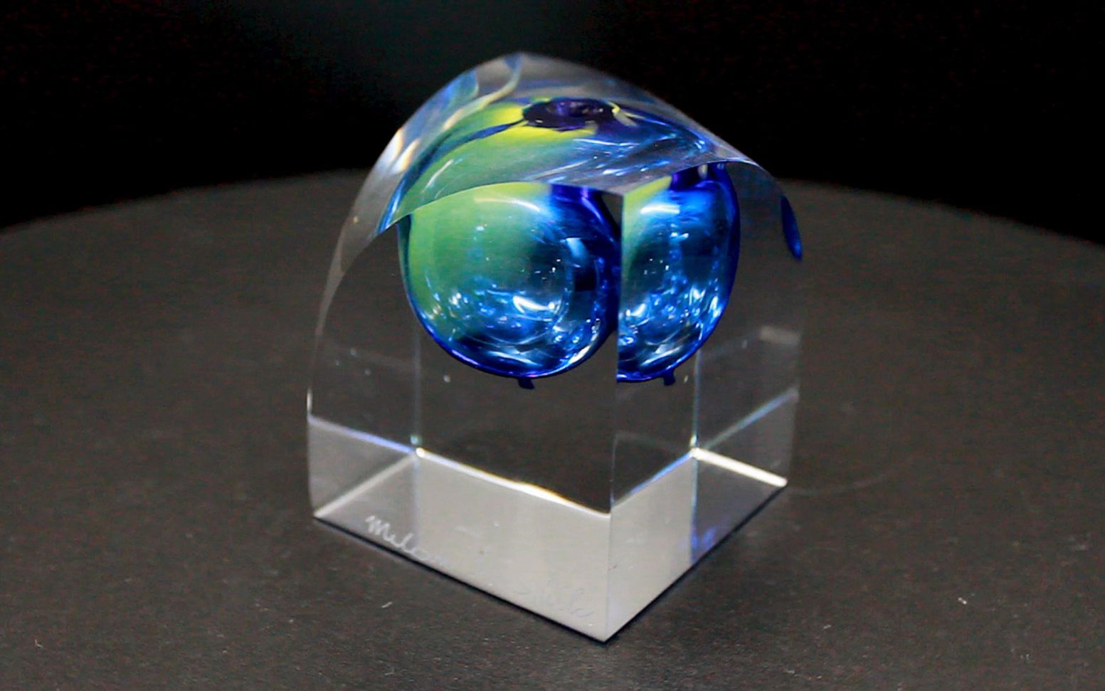 [1997年捷克Mclow Ylbolicelc艺术玻璃墨水瓶]艺术视频由叶智荣教授...